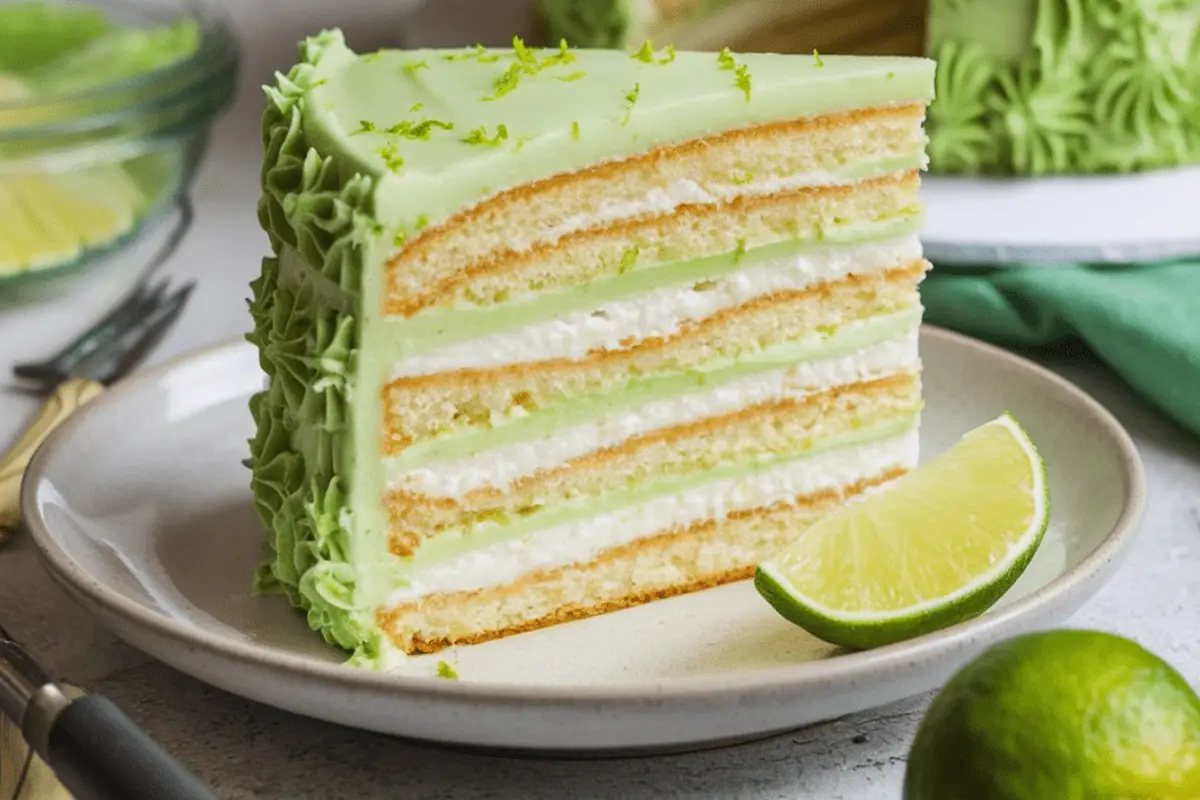 Irresistible 3-Layer Key Lime Cake Recipe for a Zesty Delight - liyarecipes