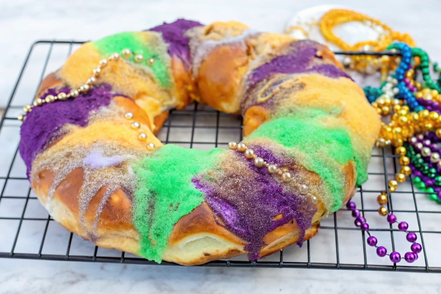 Mardi Gras King Cake Recipe - liyarecipes