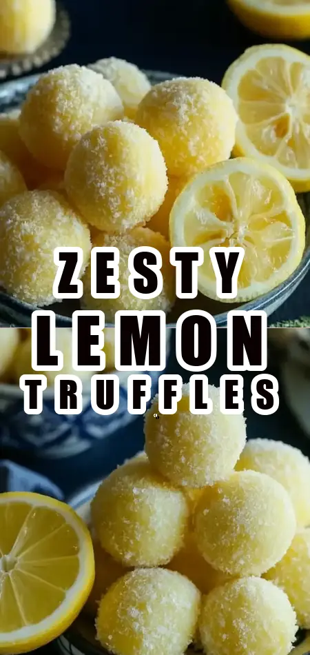 Homemade lemon truffles Recipe - liyarecipes